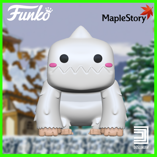 🍁 yeti maple story nexon funko pop・文件用于 3D 三维打印・Cults