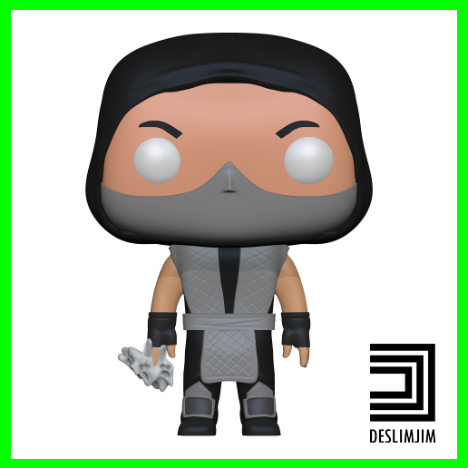 Fichier 3D SMOKE - Mortal Kombat FUNKO POP 🚬 ・Plan à imprimer en 3D à ...