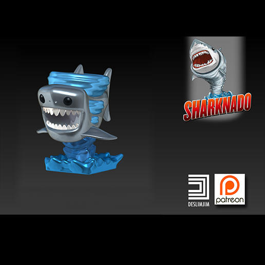 🎬 Sharknado - FUNKO POP・ 3D File for 3D printing・Cults