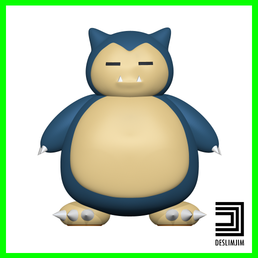 3D 文件Snorlax - Pokemon Stand model 🐉・可下载的 3D 打印模型・Cults