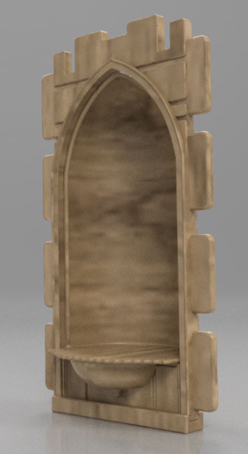 STL file MENSULA NICHE MEDIEVAL 🪟 ・3D printable design to download・Cults