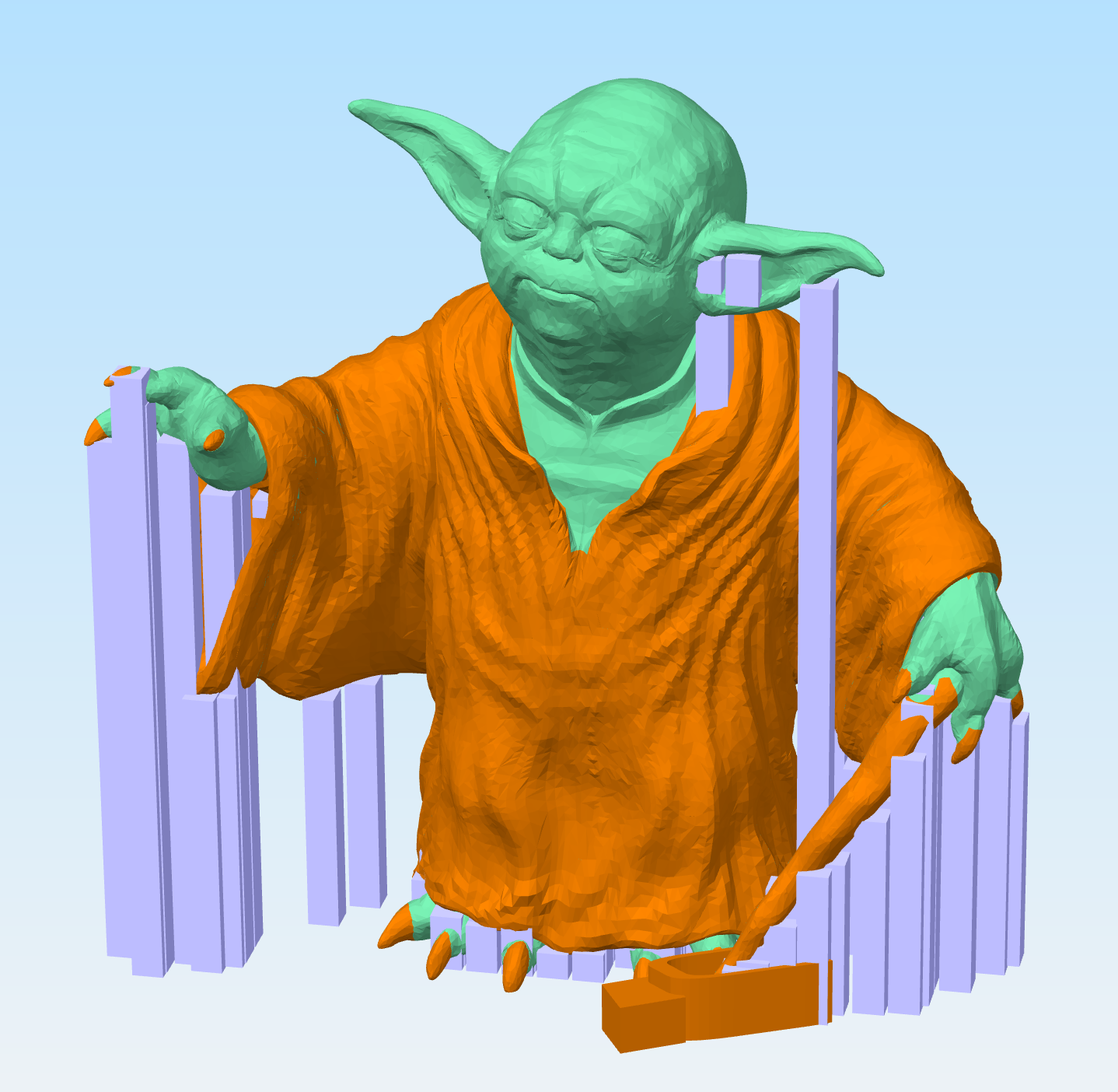 Free STL file Yoda two-tone - two colors 🎨 ・3D printer model to ...