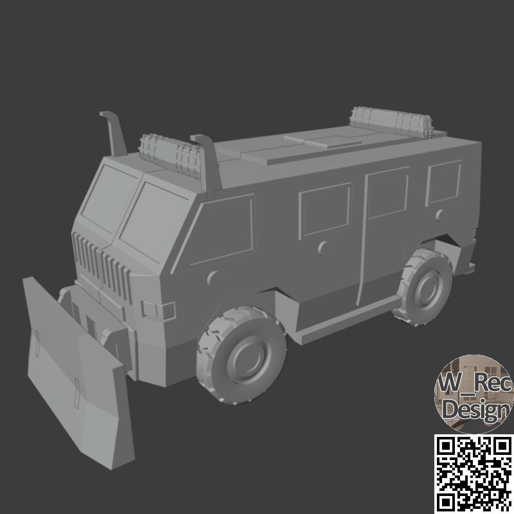 Free STL file Police Anti-Riot APC 🚓 ・Model to download and 3D print・Cults
