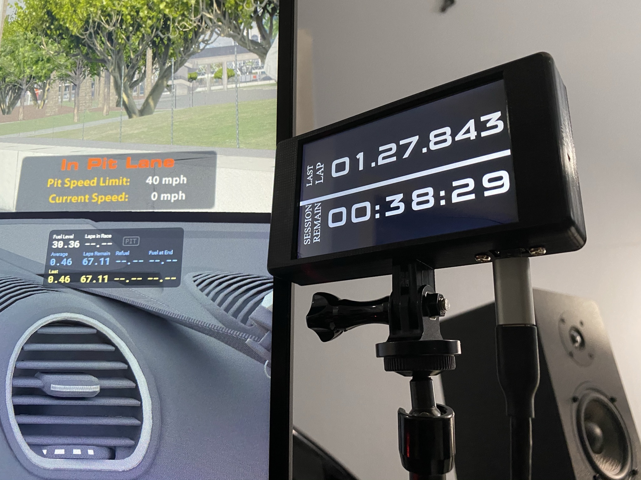 🎲 Sim Racing Display (Vocore screen enclosure)・ STL File for ・Cults