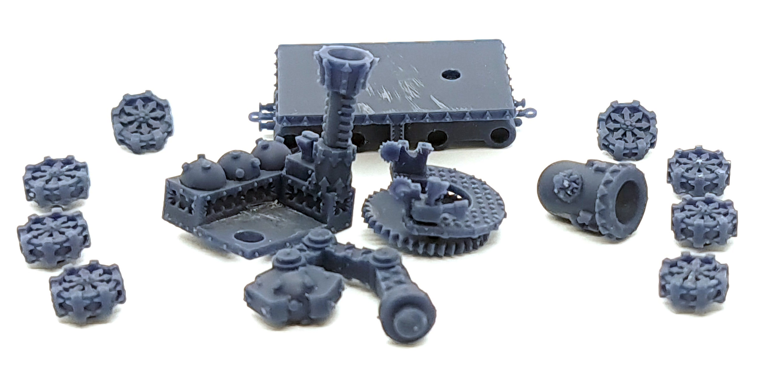 STL file Chaos Dwarf Land Train Mortar Car (10mm scale) 🚆 ・3D printable ...