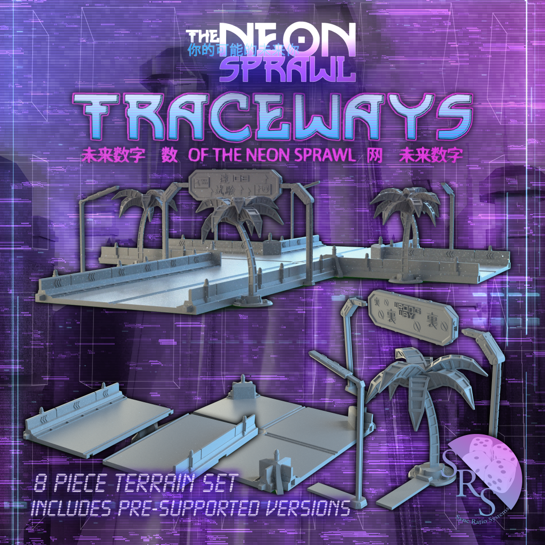 🎲 Cyberpunk Street Terrain Set・ STL File for ・Cults