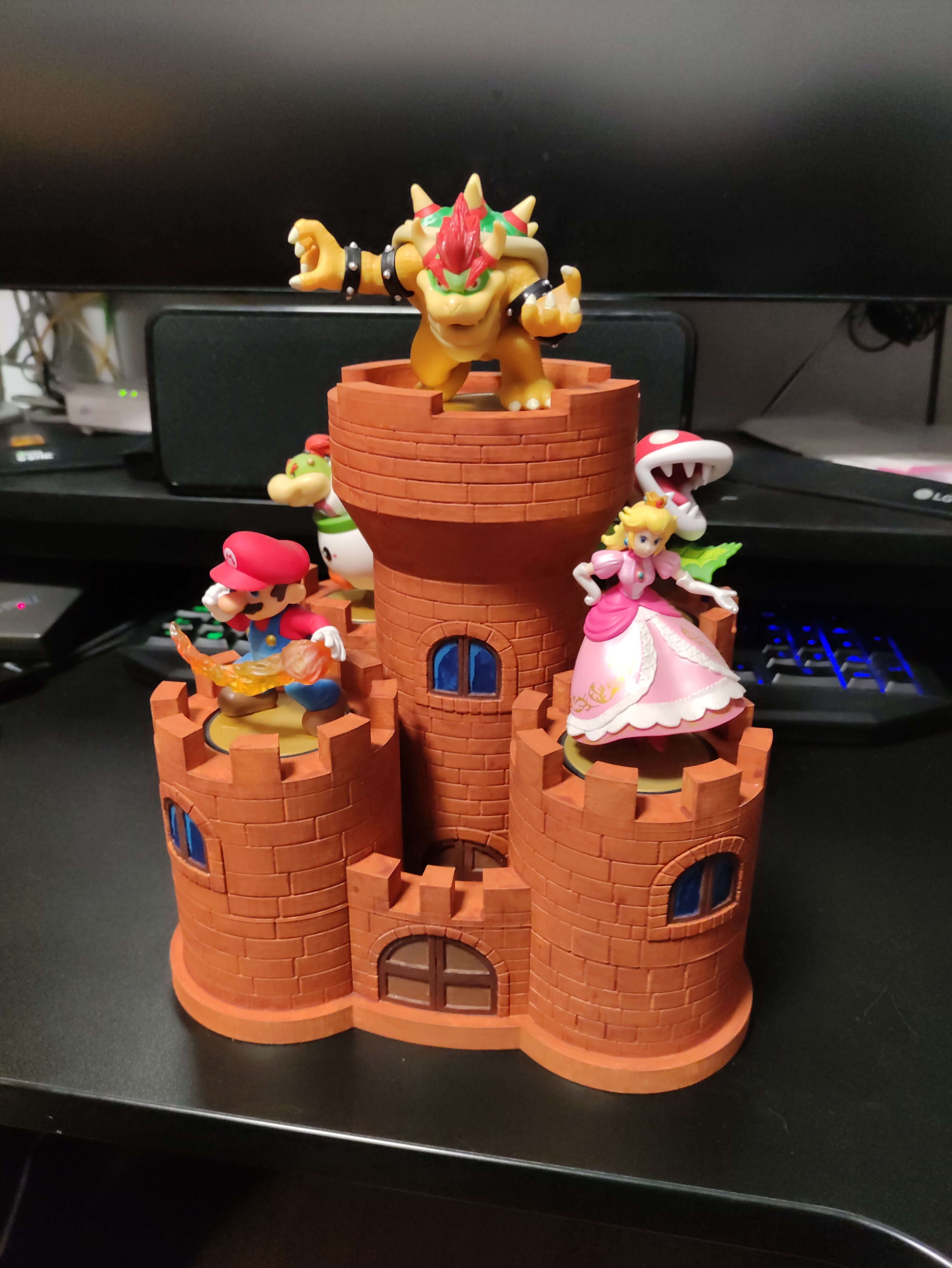3D printing Bowser's Keep Amiibo Display Base • made with Prusa i3 Mk3 ...