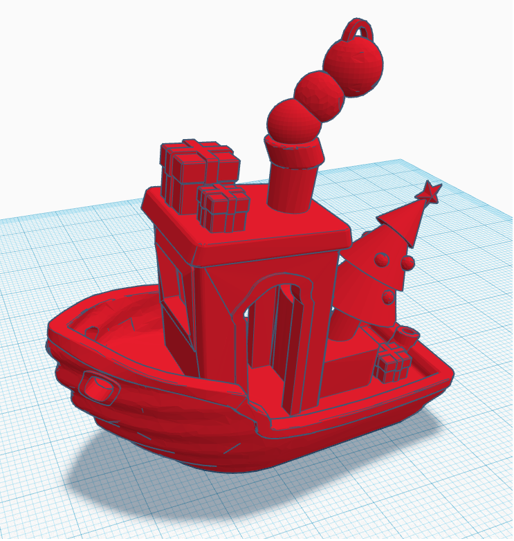 🎄 Christmas Benchy Remix・Free 3D File for ・Cults