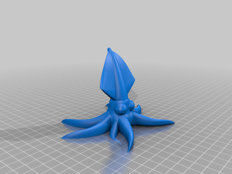 Free STL file Dual Extrusion Squid 🦑 ・3D printing idea to download・Cults