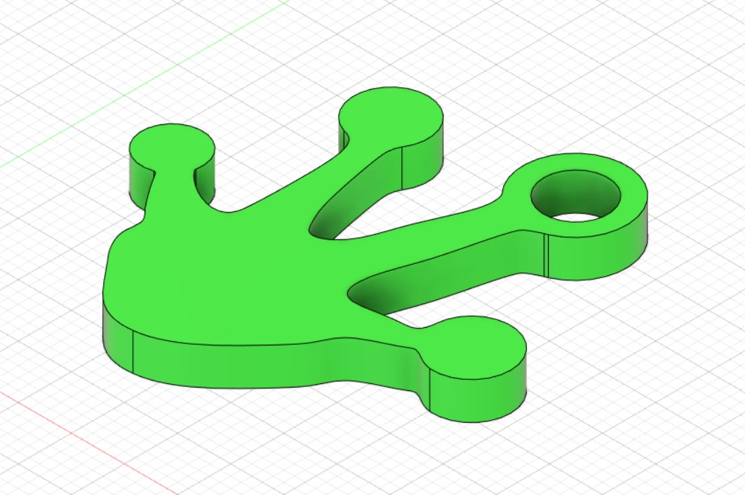 Free STL file Frog toes Keychain 🐸 ・3D printer design to download・Cults