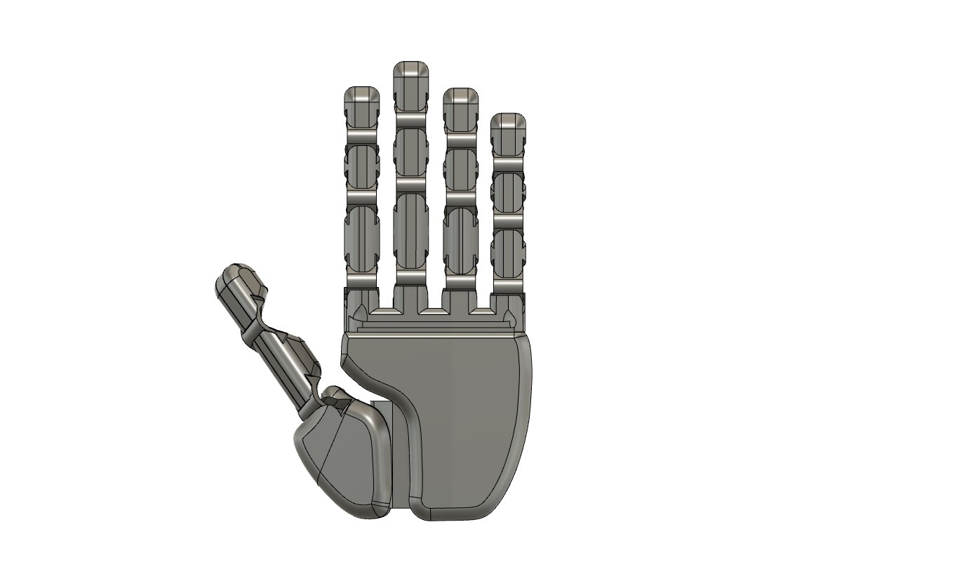 🤖 robot hand, modular robotic hand・ STL File for ・Cults