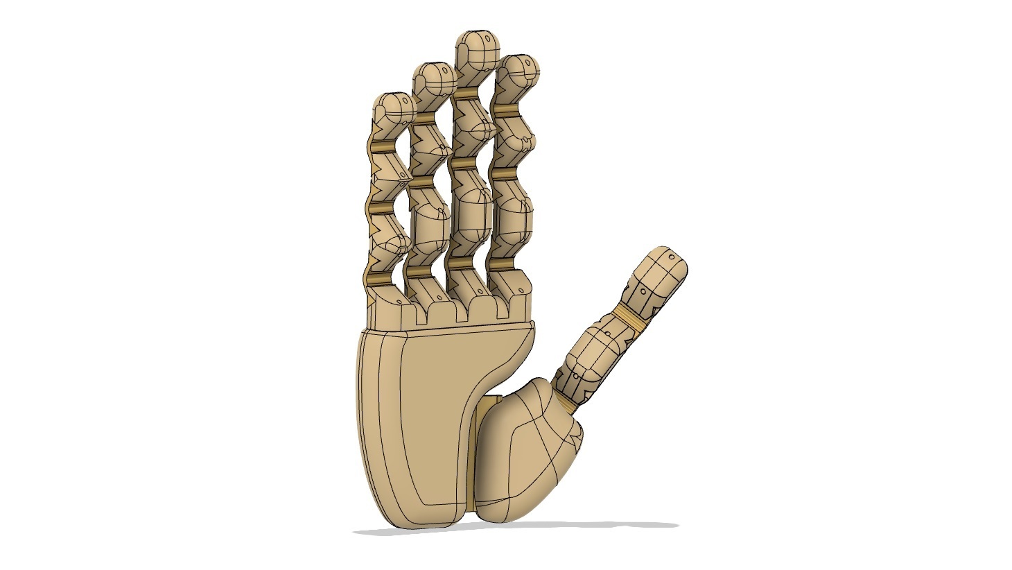 🤖 robot hand, modular robotic hand・ STL File for ・Cults
