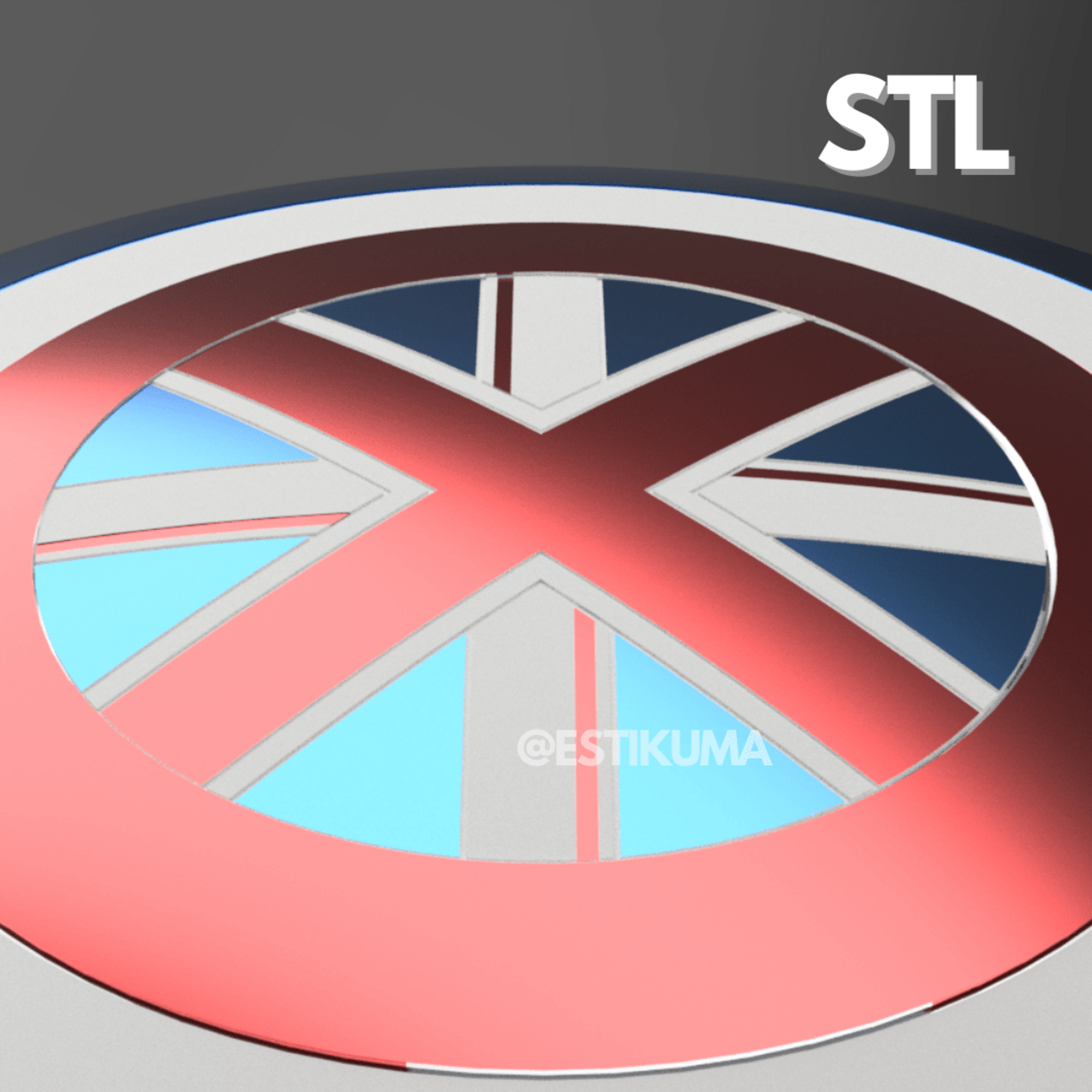 🛡️ Captain Carter Shield – STL – 3D Files・ 3D File for ・Cults
