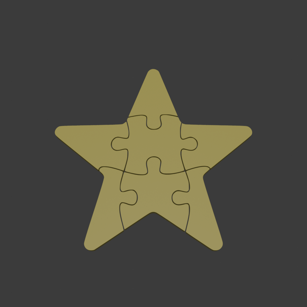 ⭐ Star Jigsaw Puzzle – 3D Printable Game・Free STL File for 3D printing ...