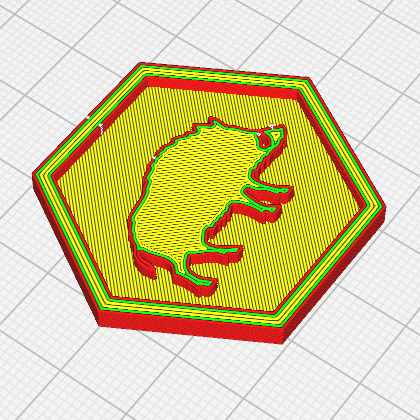 🐗 Wild Boar Meeple Hexagon – 3D Printable Game Token・ 3D File for 3D ...