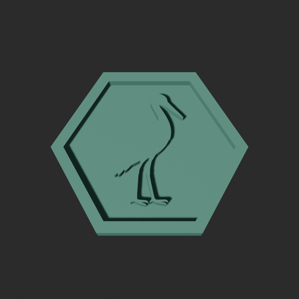 🎲 Stork Meeple Hexagon – 3D Printable Game Token・ 3D File for 3D ...