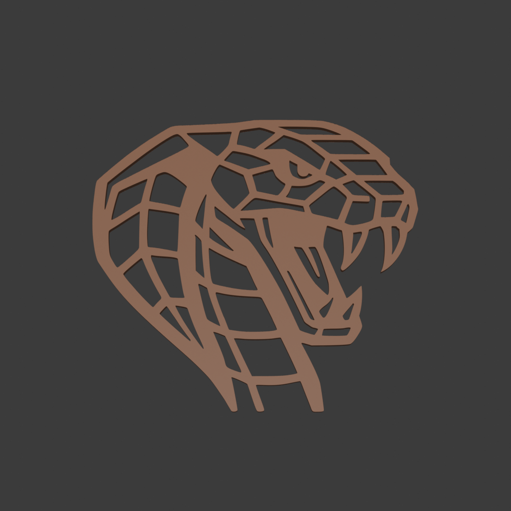 🎨 Cyber Cobra Wall Art - Decoración imprimible en 3D・Archivo 3D para Impresión 3D・Cults