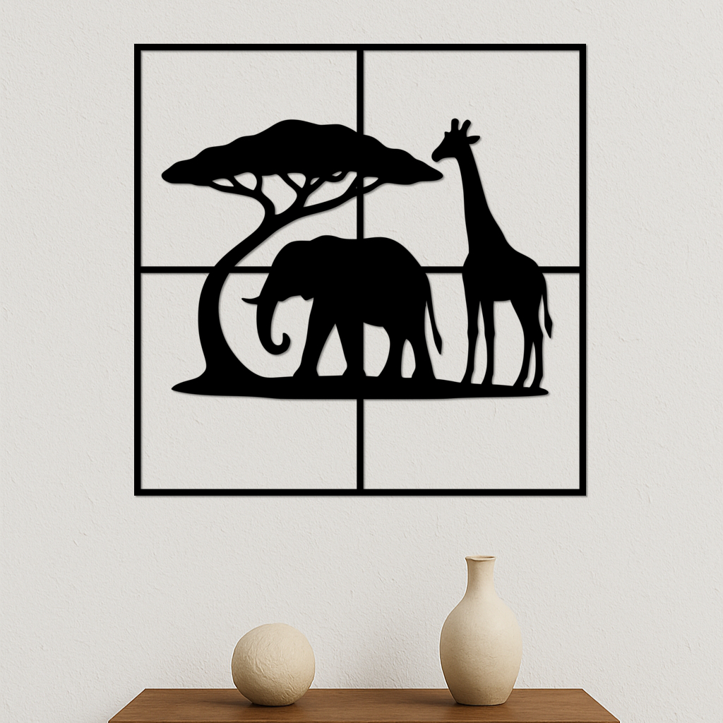 🎨 Savanna Shapes XL Wall Art - Decoración imprimible en 3D・Archivo 3D ...