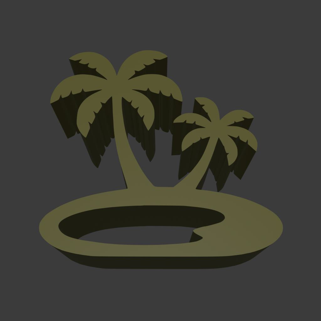 🏜️ Oasis Symbol Meeple Silhouette – 3D Printable Game Token・ 3D File ...