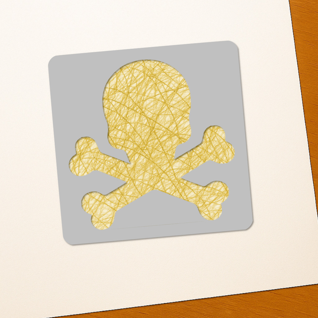 💀 Skull and Crossbones Drawing Stencils – 3D Printable Tools for ...
