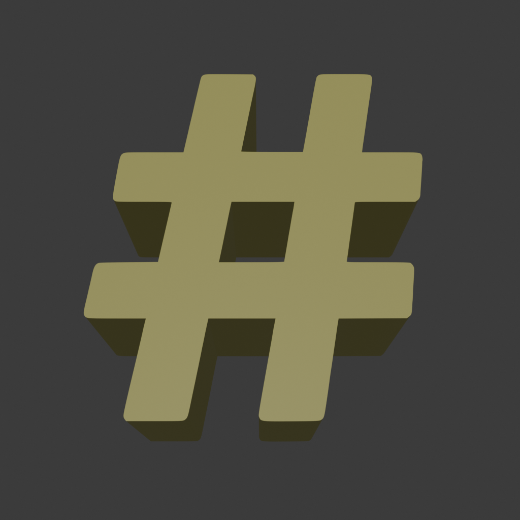 👤 Hashtag Symbol Meeple Silhouette – 3D Printable Game Token・ 3D File ...