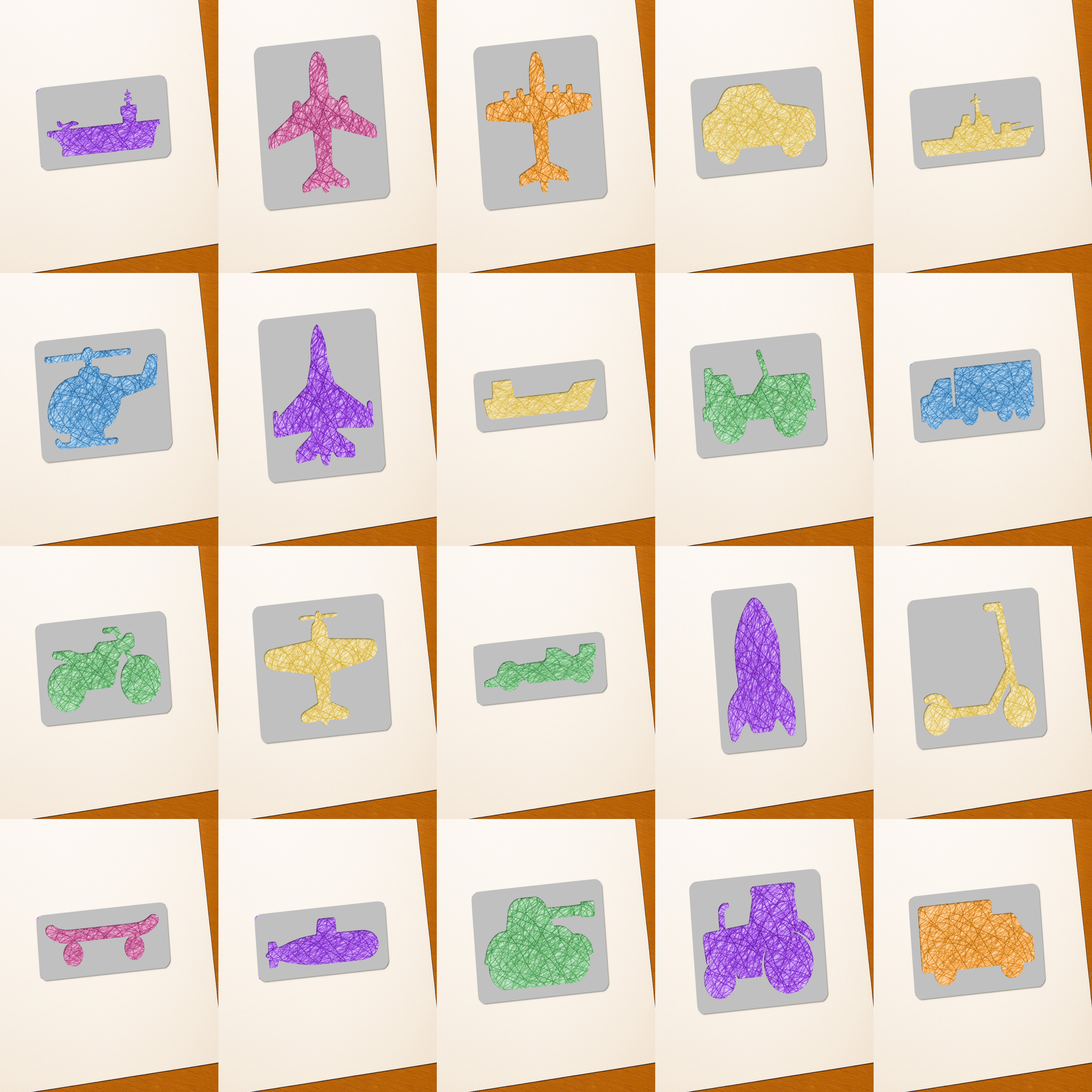 👤 Vehicle Drawing Stencils Collection – 3D Printable Tools for Artists ...