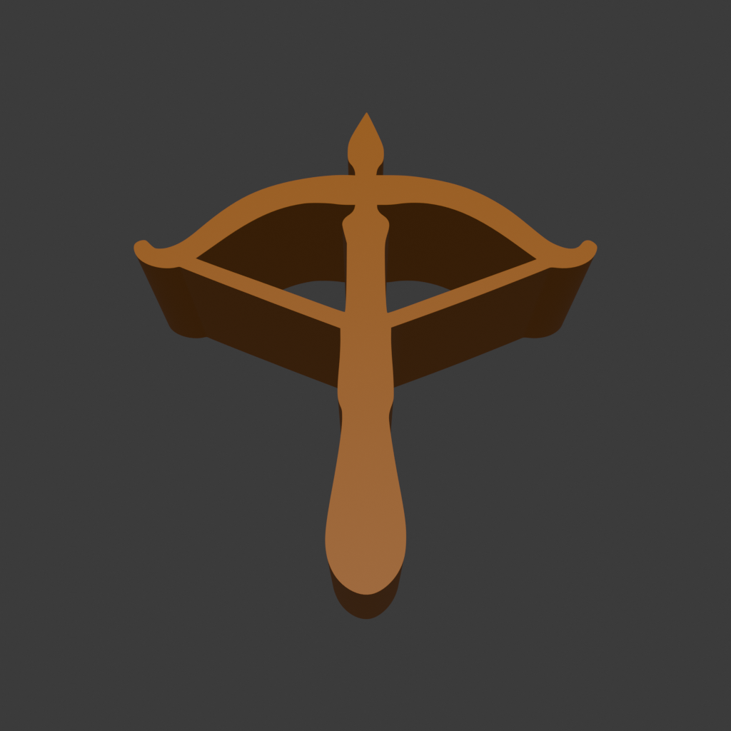 👤 Crossbow Symbol Meeple Silhouette – 3D Printable Game Token・ 3D File ...