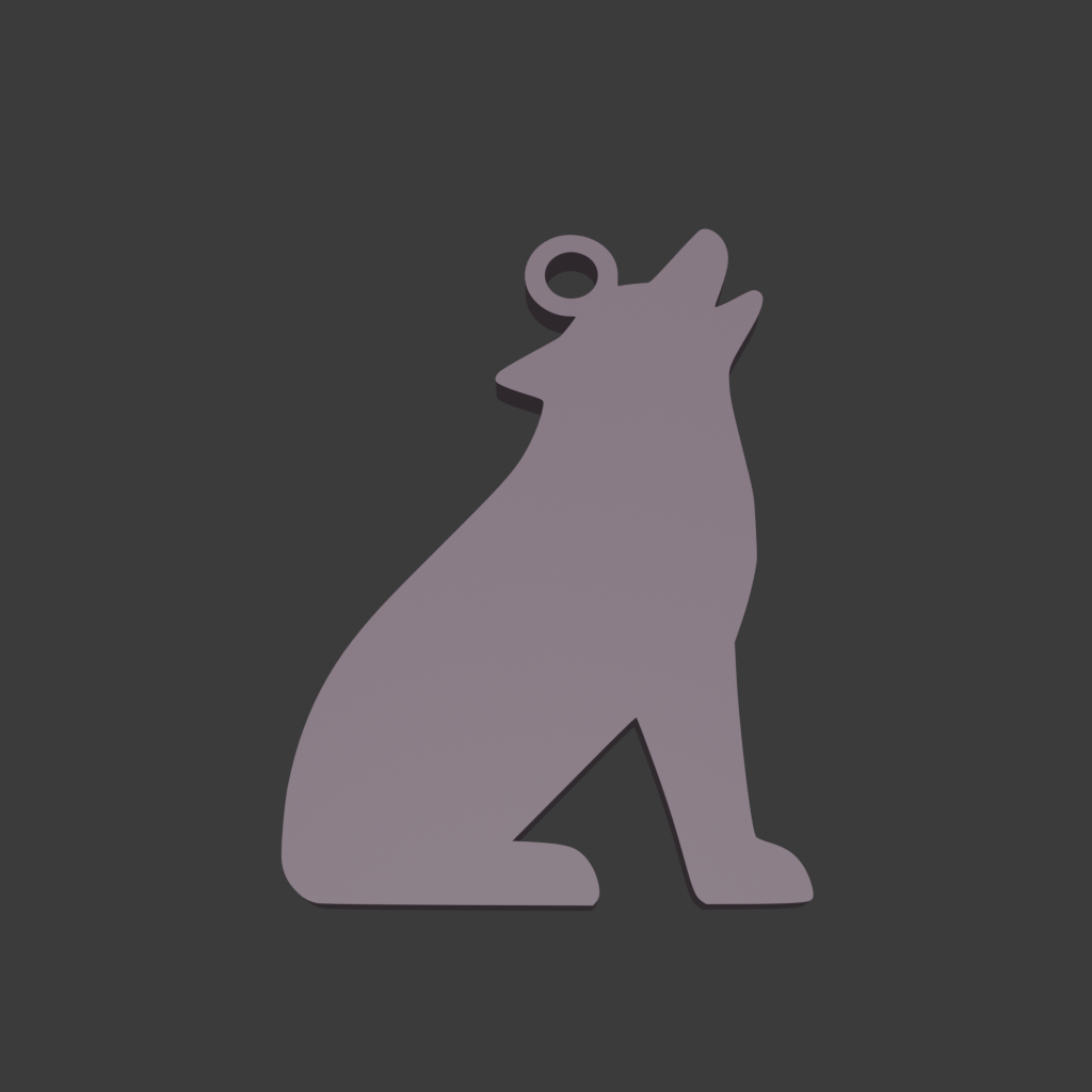 🐺 Breloque du loup - Jeton imprimable en 3D・Fichier 3D pour Impression ...