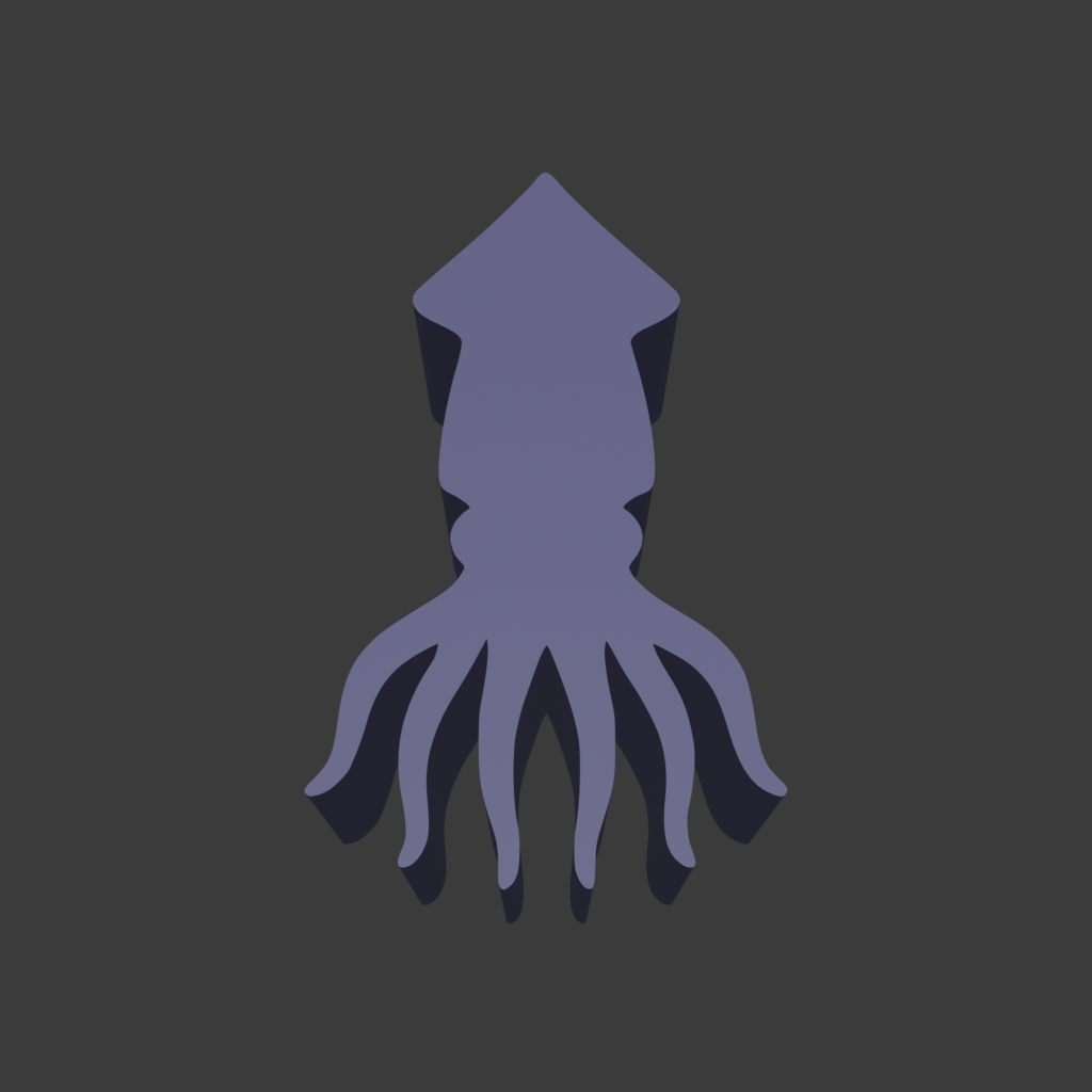 🦑 Squid Meeple Silhouette – 3D Printable Game Token・ 3D File for 3D ...