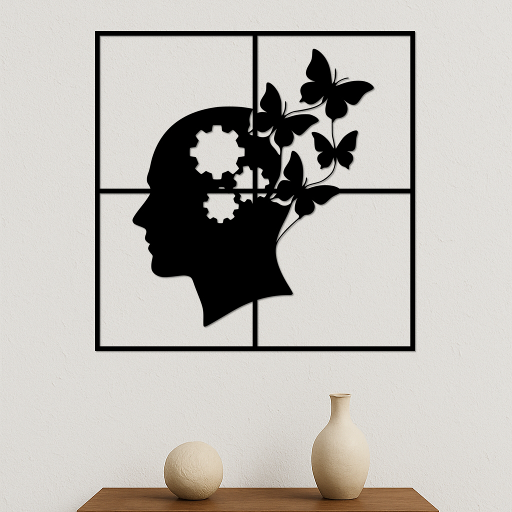 💭 Flight of Thought XL Wall Art – 3D Printable Decor・ STL File for 3D ...