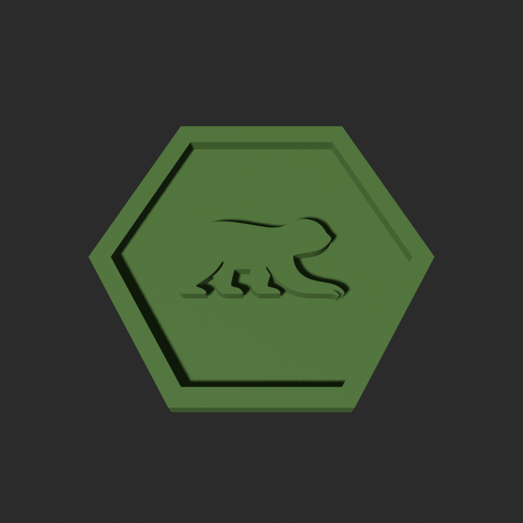 🦥 Sloth Meeple Hexagon – 3D Printable Game Token・ 3D File for 3D ...