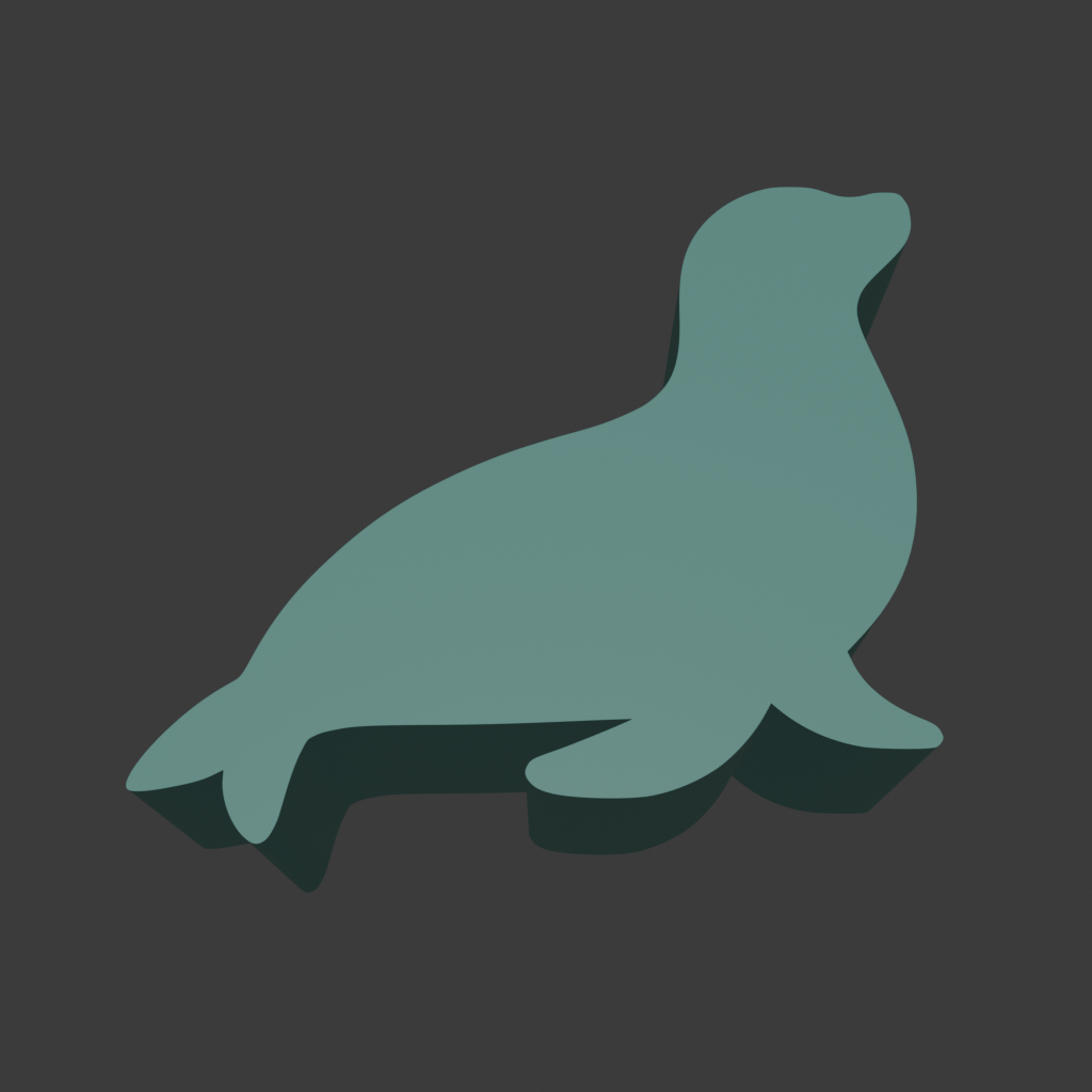 🦭 Seal Meeple Silhouette – 3D Printable Game Token・ 3D File for 3D ...