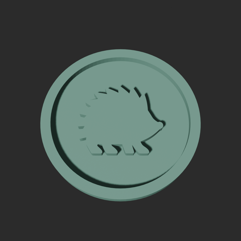 🦔 Hedgehog Meeple Disc – 3D Printable Game Token・ 3D File for 3D ...