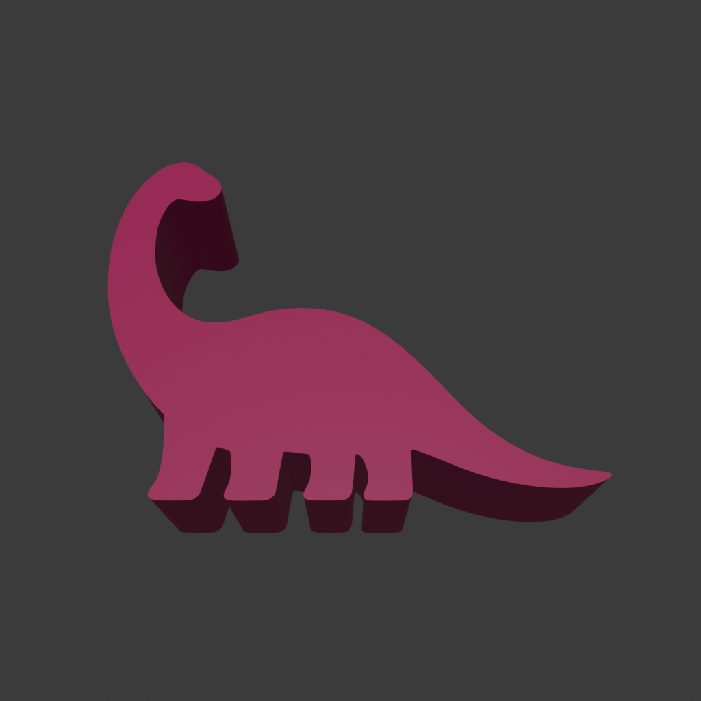 👤 Diplodocus Meeple Silhouette – 3D Printable Game Token・ STL File for ...