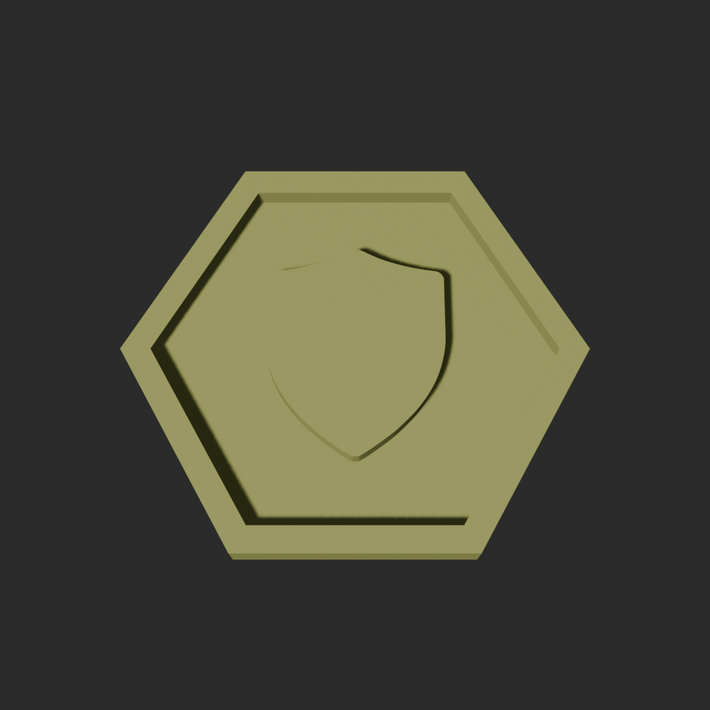 🛡️ Shield Meeple Hexagon – 3D Printable Game Token・ 3D File for 3D ...