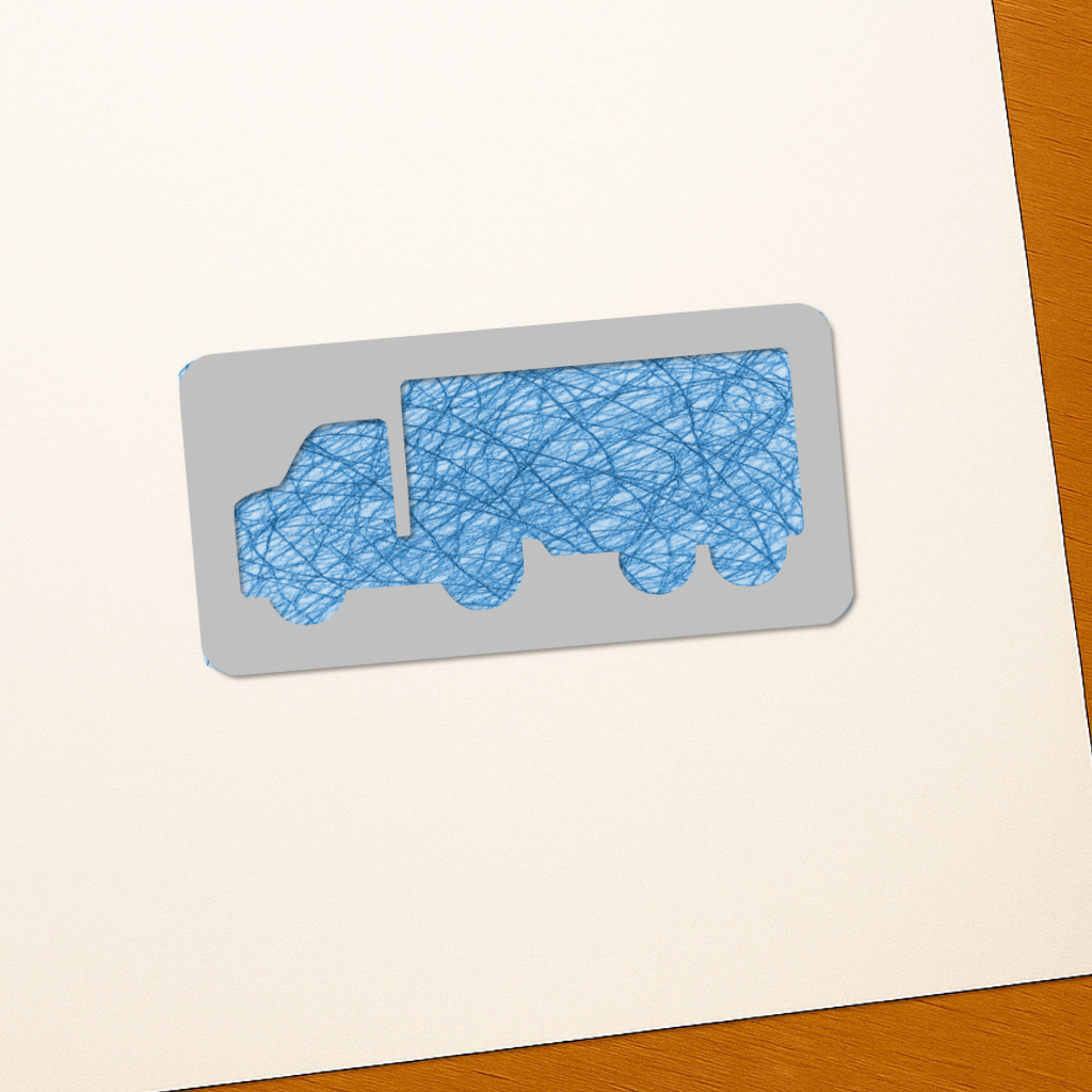 👤 Lorry Drawing Stencils – 3D Printable Tools for Artists・ 3D File for ...