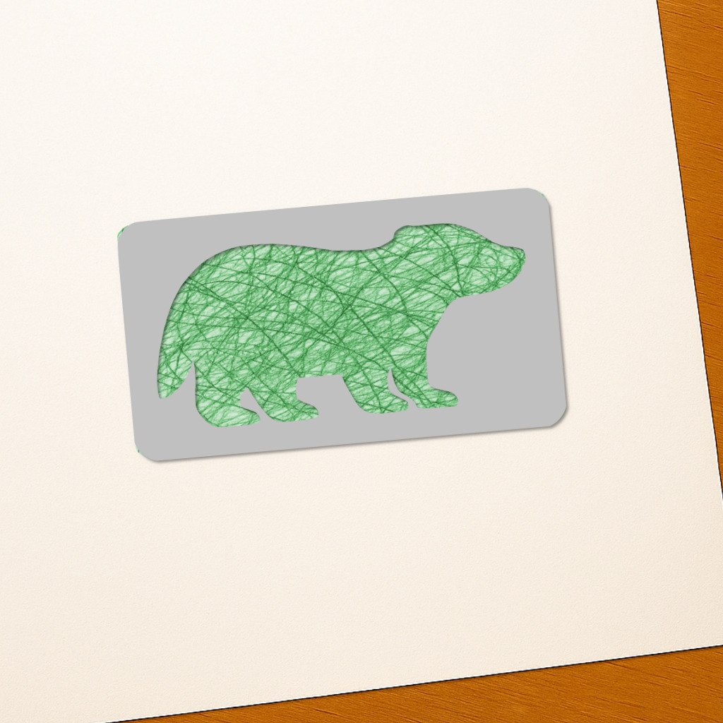 🦡 Badger Drawing Stencils – 3D Printable Tools for Artists・ STL File ...