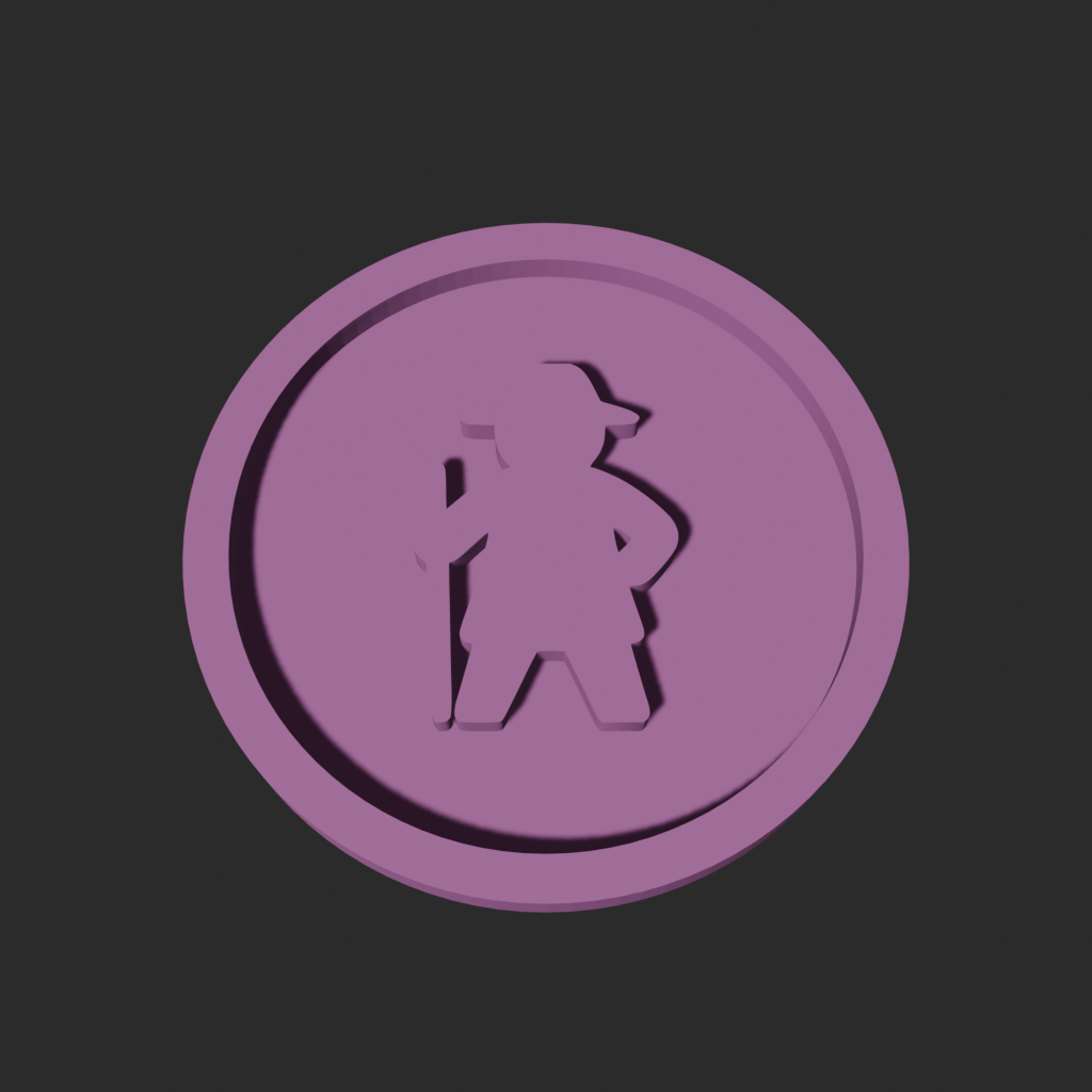 🎲 Explorer Meeple Disc – 3D Printable Game Token・ 3D File for 3D ...
