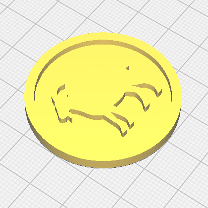 🐐 Goat Meeple Disc – 3D Printable Game Token・ 3D File for 3D printing・Cults