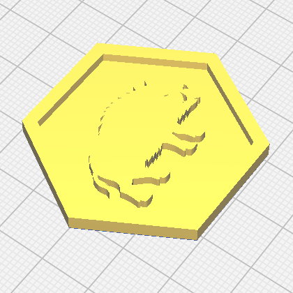 🐗 Wild Boar Meeple Hexagon – 3D Printable Game Token・ 3D File for 3D ...