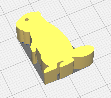🦫 Beaver Meeple Silhouette – 3D Printable Game Token・ STL File for 3D ...