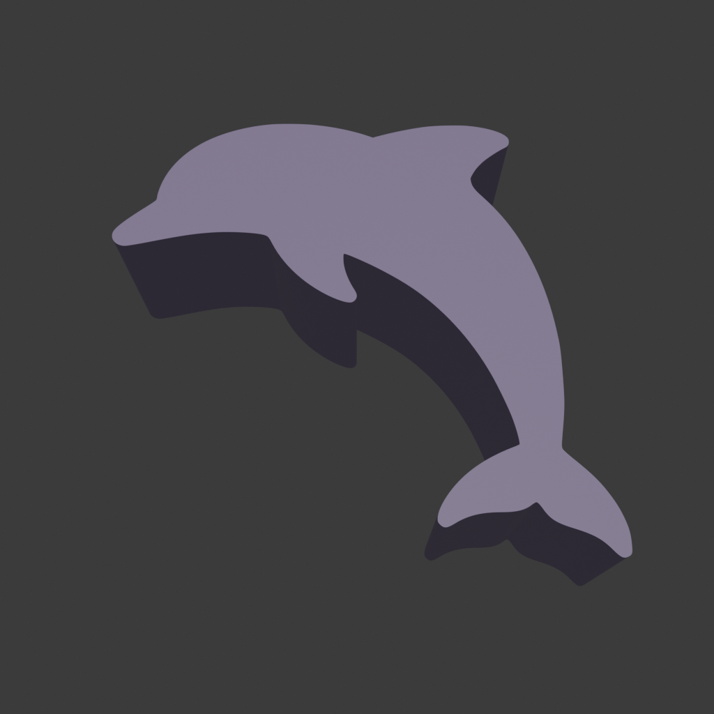 🐬 Dolphin Meeple Silhouette – 3D Printable Game Token・ STL File for 3D ...