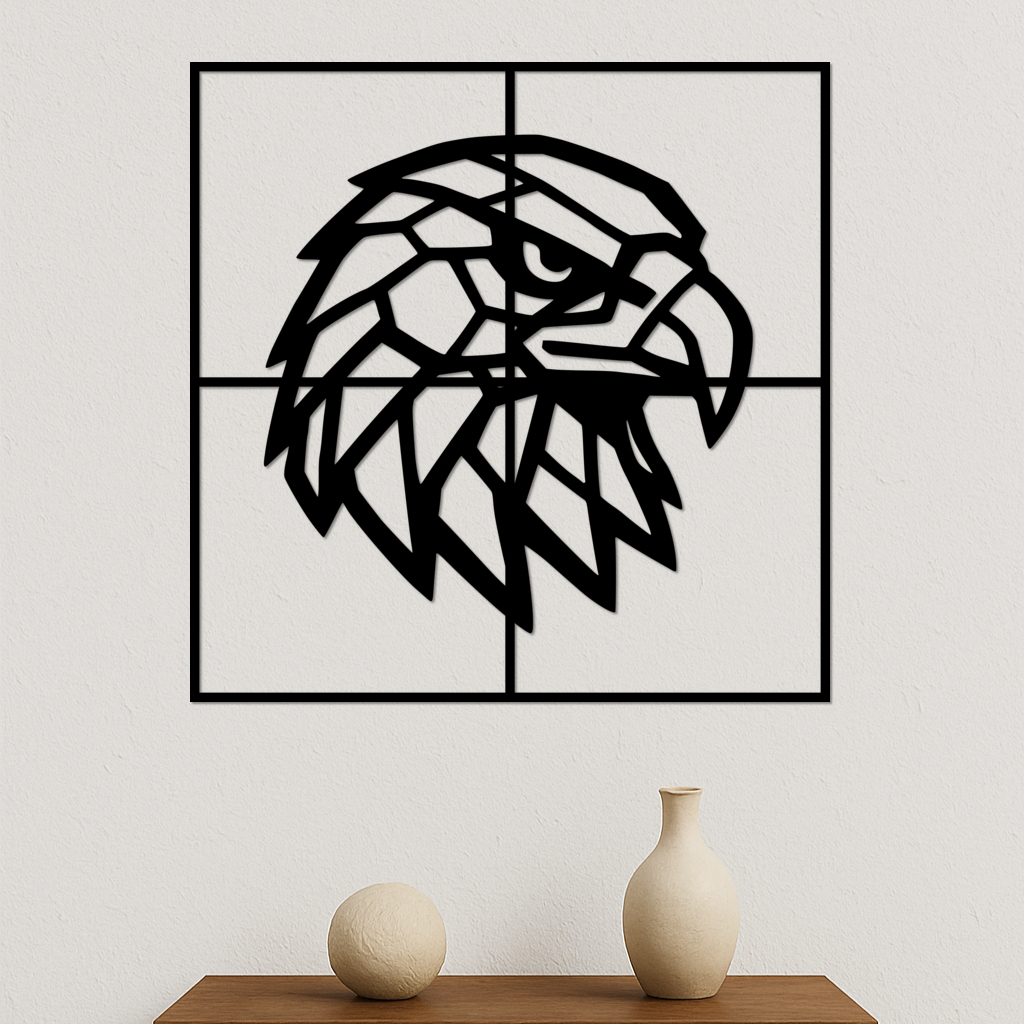 🦅 Cyber Eagle XL Wall Art – 3D Printable Decor・ 3D File for 3D printing ...