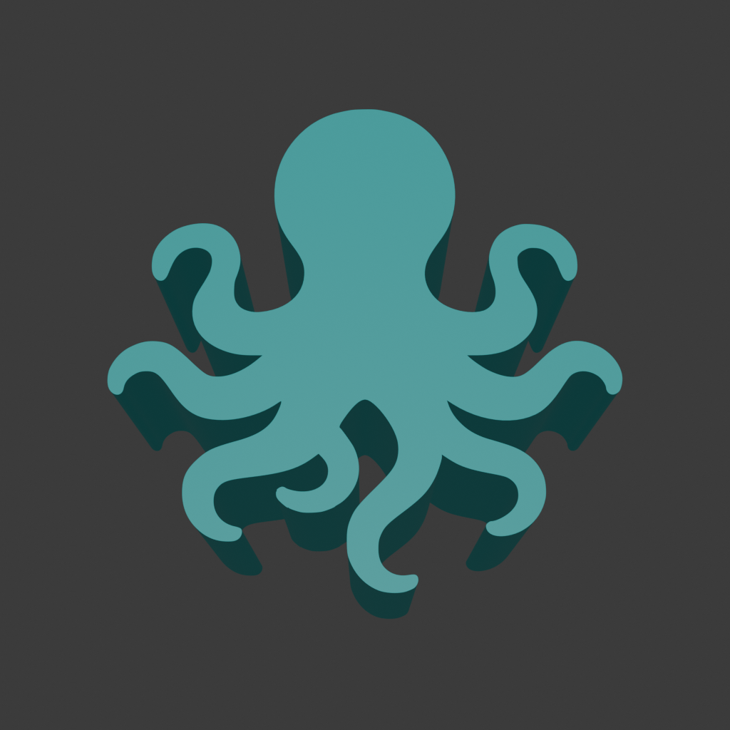 🐙 Octopus Meeple Silhouette – 3D Printable Game Token・ 3D File for 3D ...