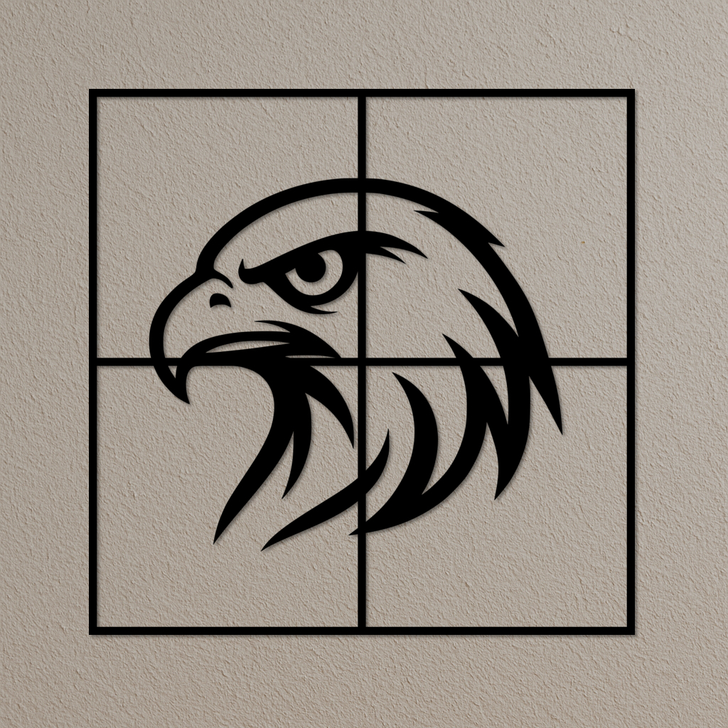 🦅 Edgeform Hawk XL Wall Art – 3D Printable Decor・ 3D File for 3D ...