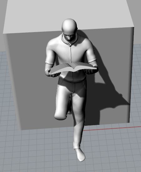 3D file man reading book 👨 ・3D printer design to download・Cults