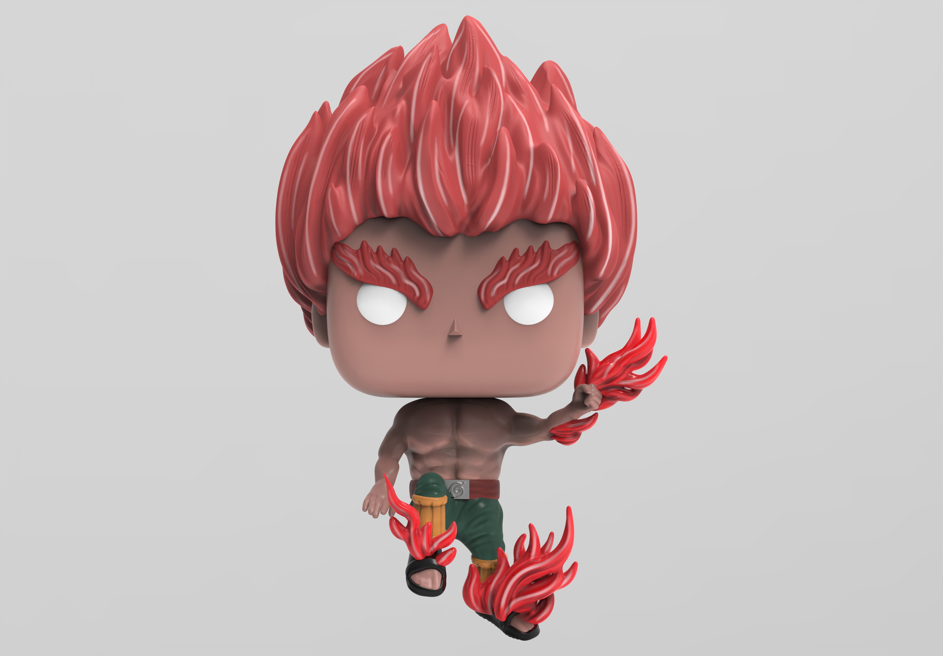 Archivo STL MIGHT GUY - 8 PUERTAS - FUNKO POP 🦸 ・Objeto imprimible en ...