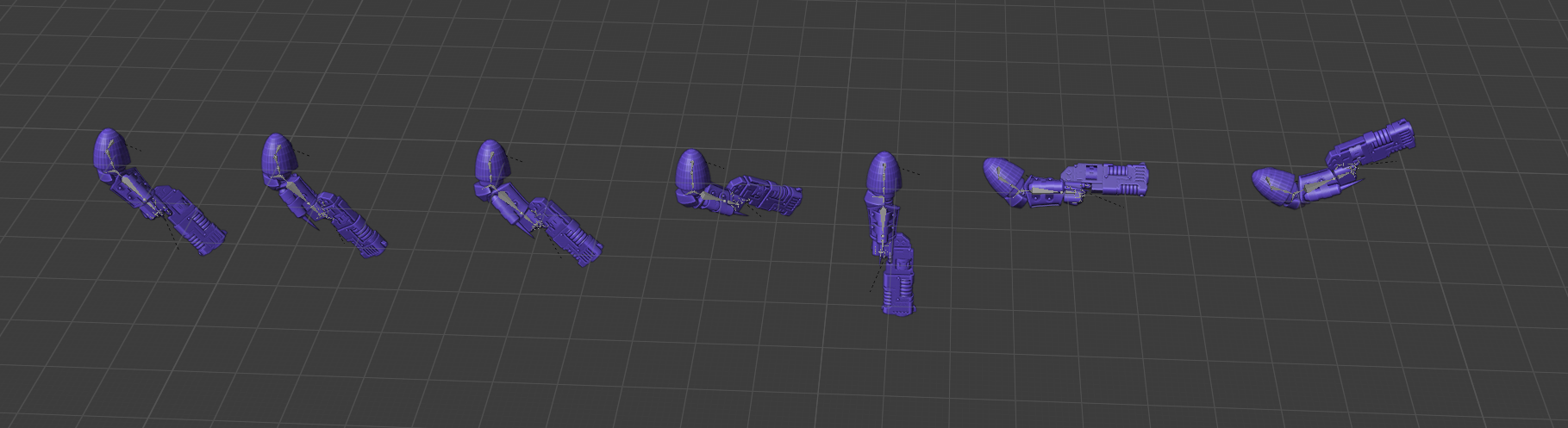 🦴 Bladed Bone Gauntlets・ 3D File for 3D printing・Cults