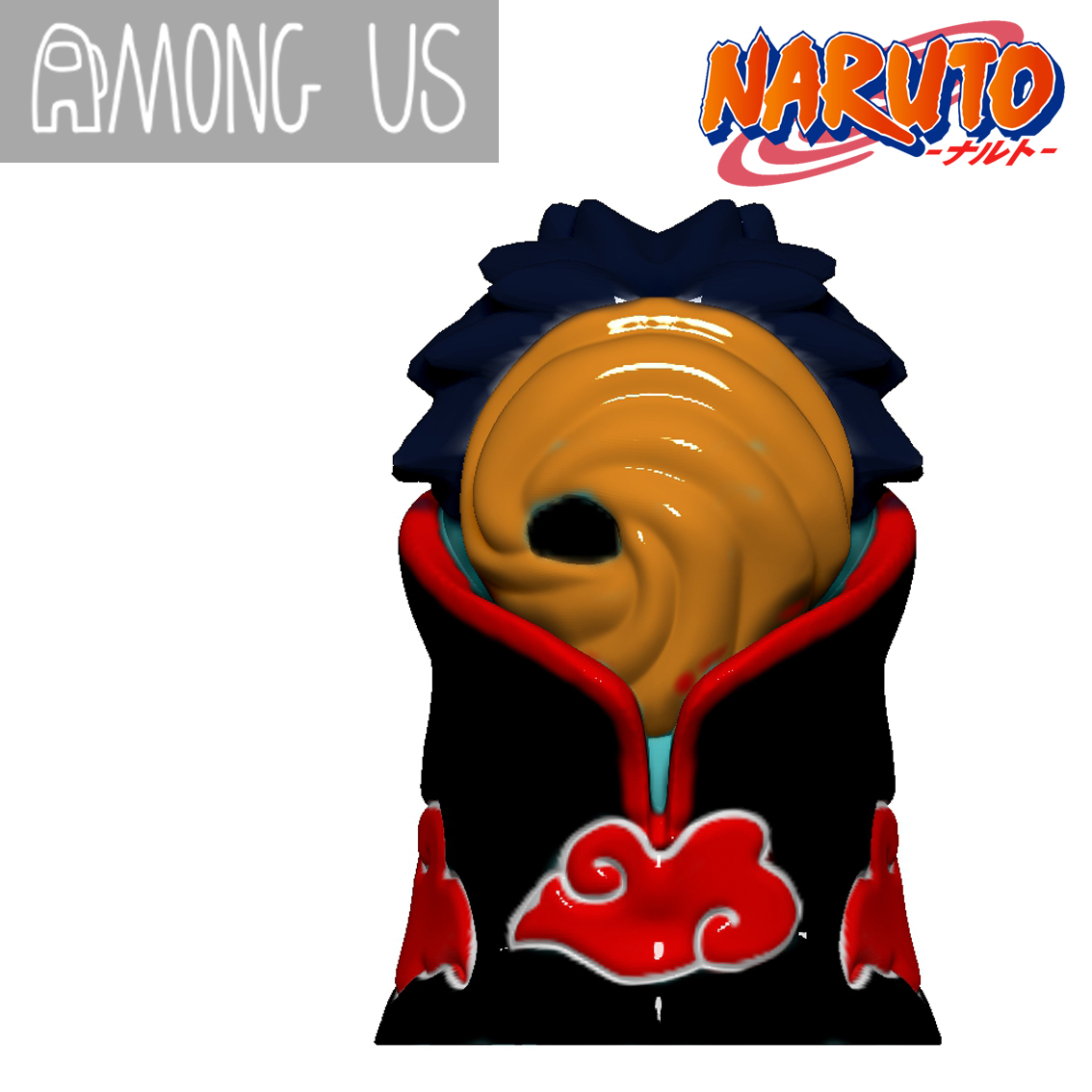STL file AMONG US - TOBI (NARUTO) 🗿 ・3D print object to download・Cults