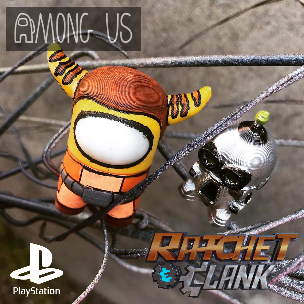 STL file AMONG US - RATCHET & CLANK EXCLUSIVE SKIN 🎨 ・3D printable ...